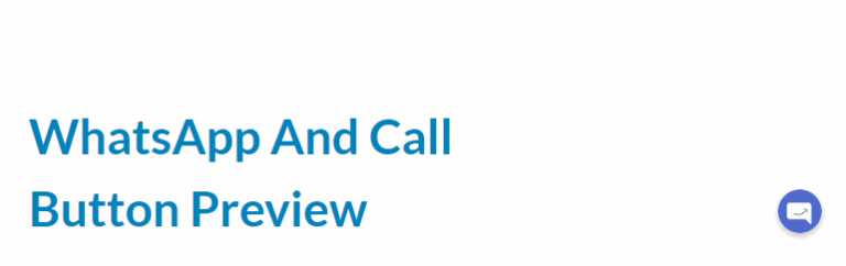 whatsapp-and-call-button-preview - TechSini